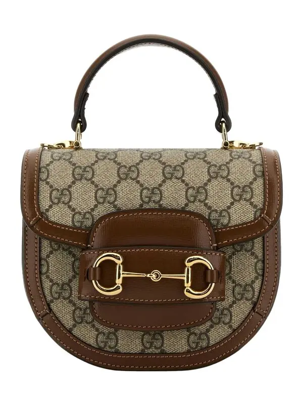 Gucci Gg Supreme Fabric Mini Horsebit 1955 Handbag - Multicolor