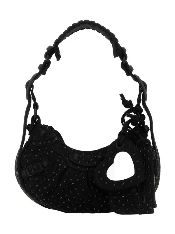Balenciaga Embellished Le Cagole Xs Shoulder Bag - Black