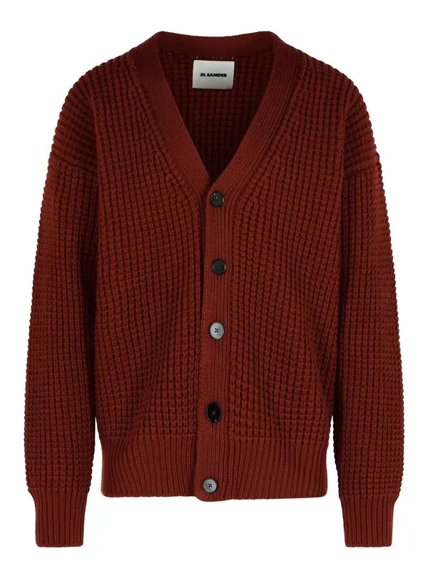 JIL SANDER Virgin Wool Cardigan - Multicolor