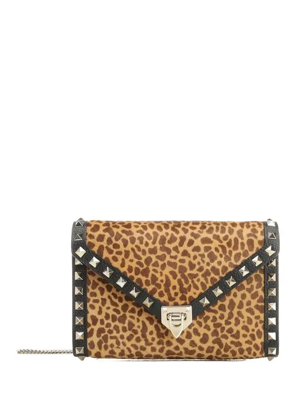 Valentino Garavani Rockstud Mini Shoulder Bag - Brown