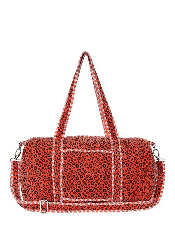 CYC Velvet Weekender Bag - Red/orange