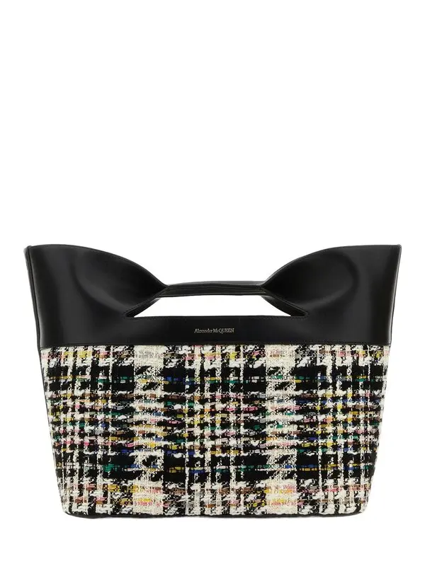 Alexander McQueen Leather And Patterned Tote Bag - Multicolor