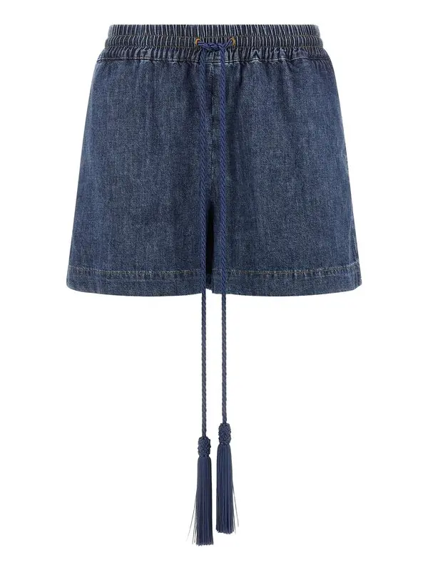 Valentino Garavani Vgold Shorts - Blue