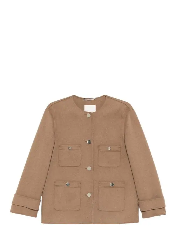 Max Mara Virgin Wool Jacket - Brown