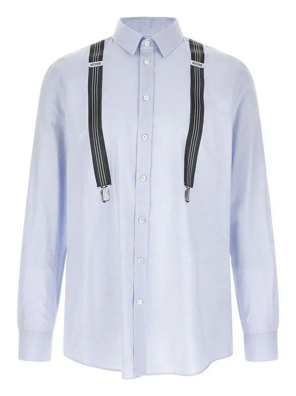 Moschino Trompe-l'œil Print Shirt - Blue