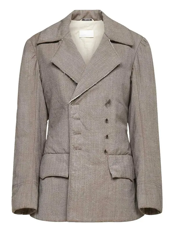 MAISON MARGIELA Wool Blazer - Brown