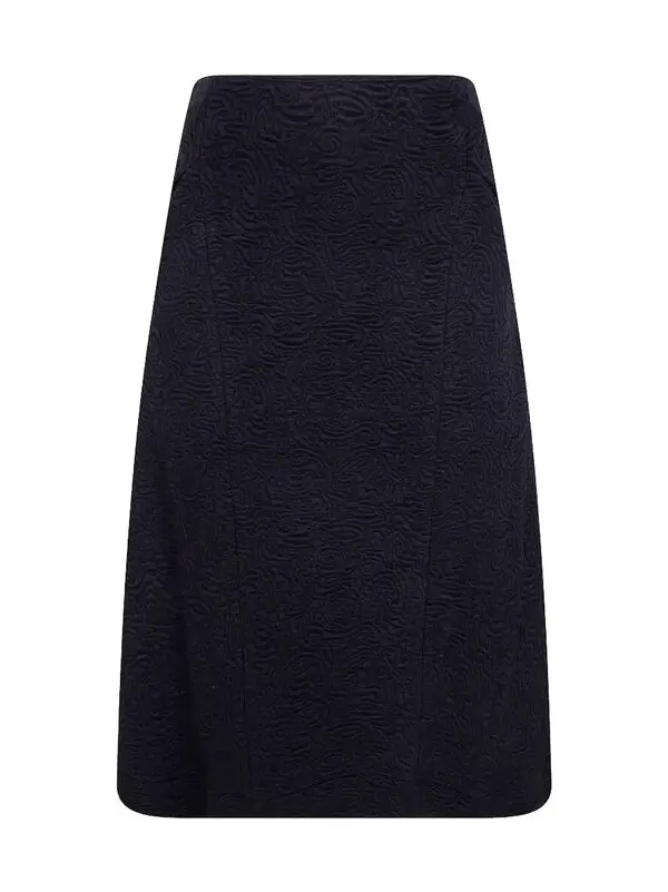 Dries Van Noten Textured Long Skirt - Black