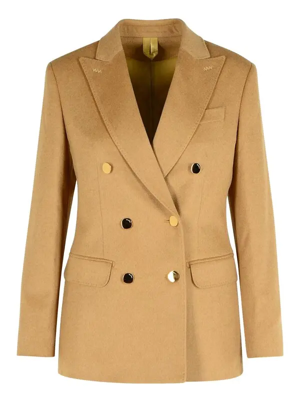 Max Mara Pesche Camel Blazer - Cream