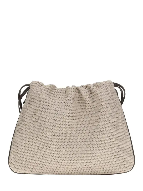 Brunello Cucinelli Raffia Handbag - Cream