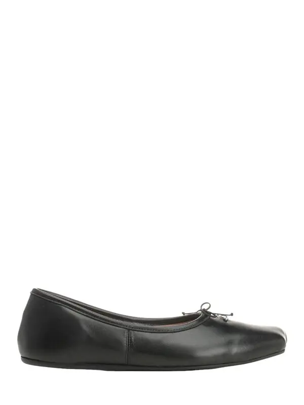 VIVIENNE WESTWOOD Rudolph Ballerina Flats With Orb Bow Detail - Black