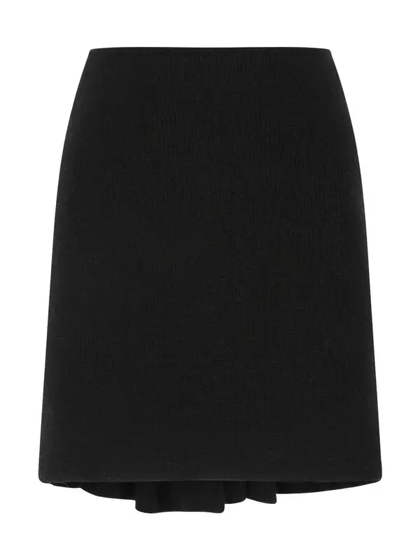 Bottega Veneta Wool Blend Skirt - Black