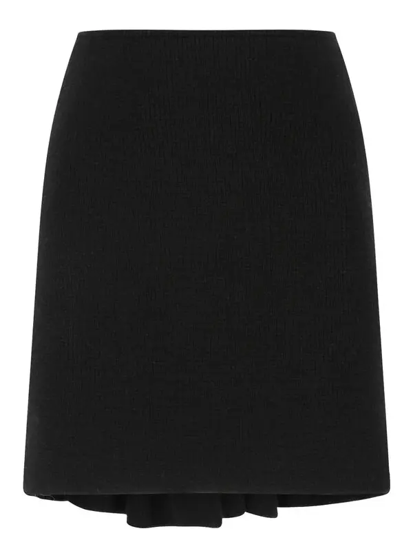 Bottega Veneta Wool Blend Skirt - Black