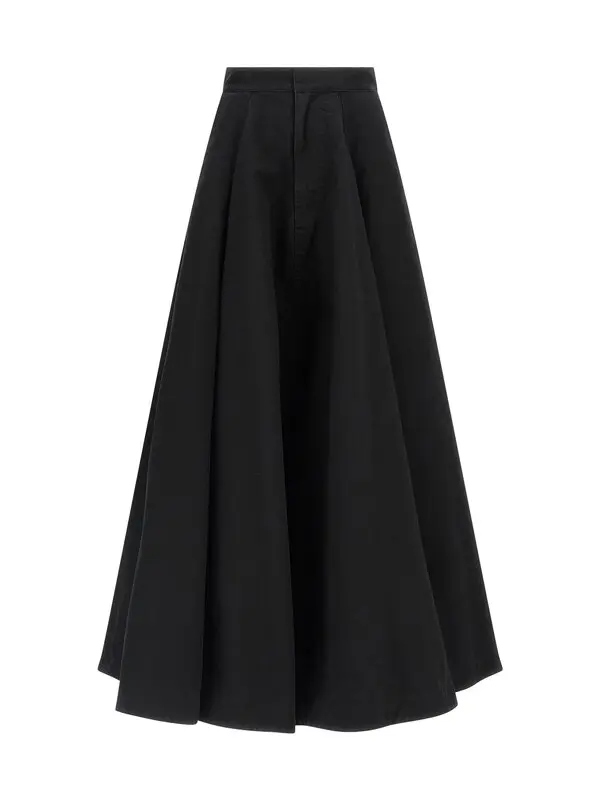 Balenciaga Godet Midi Skirt - Black