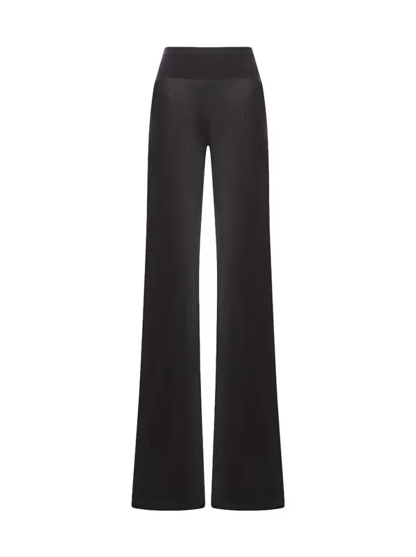 Rick Owens Silk Bias Trousers - Black
