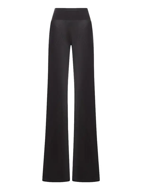 Rick Owens Silk Bias Trousers - Black
