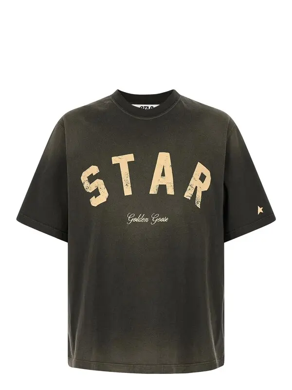 GOLDEN GOOSE Logo T-shirt - Gray