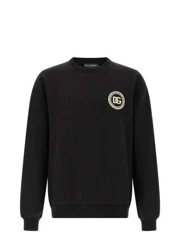 Dolce & Gabbana Dg Patch Sweatshirt - Black