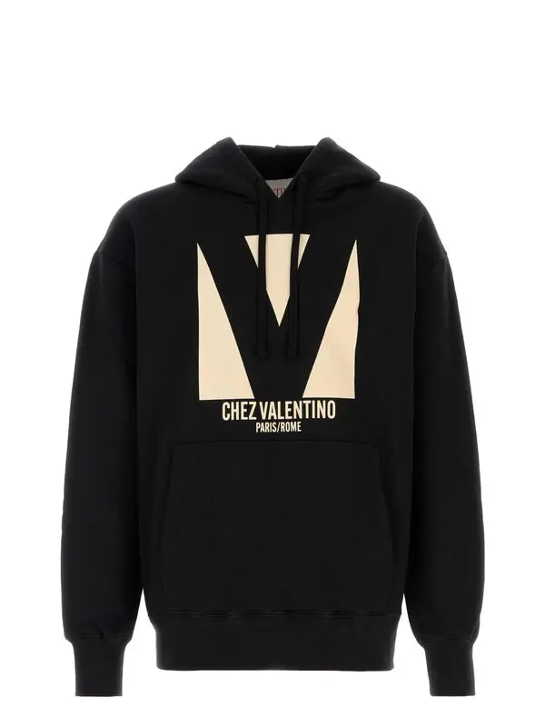 Valentino Garavani Cotton Hoodie - Black