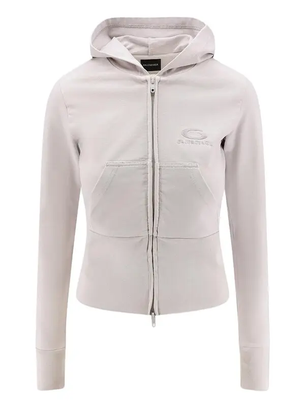 Balenciaga Cotton Hooded Sweatshirt - Multicolor