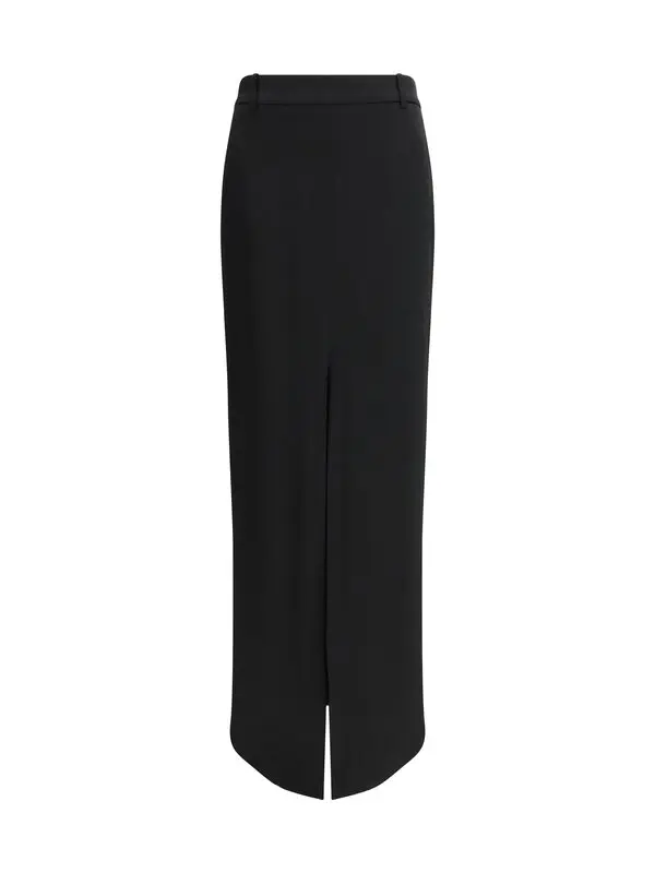 TOM FORD Tailored Crepe Envers Satin Skirt - Black