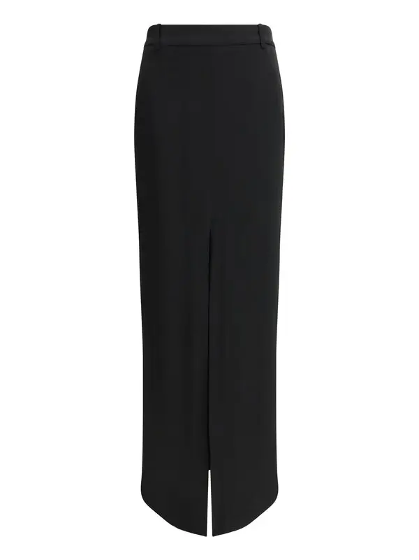 TOM FORD Tailored Crepe Envers Satin Skirt - Black