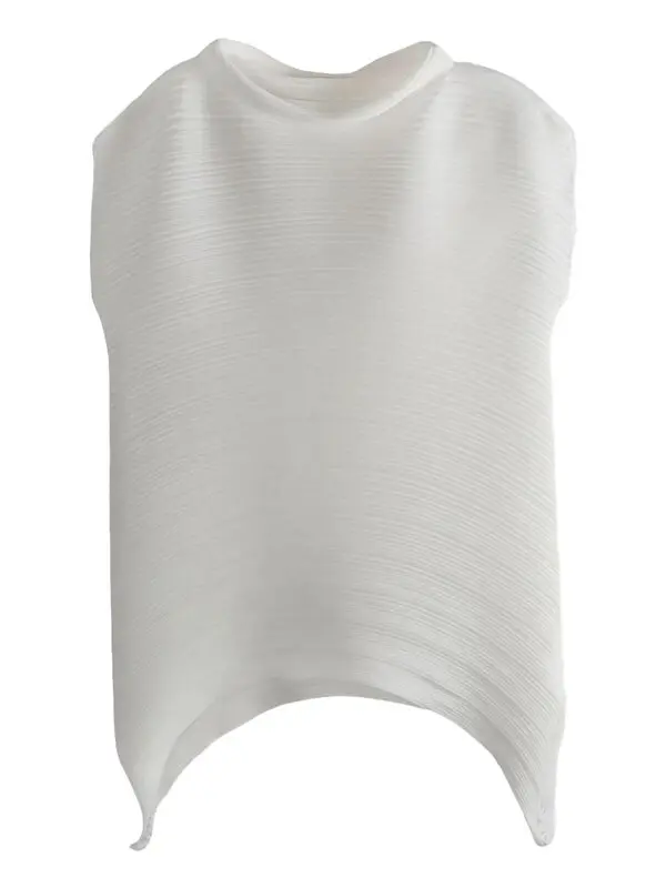 Issey Miyake Short Sleeve Top - White
