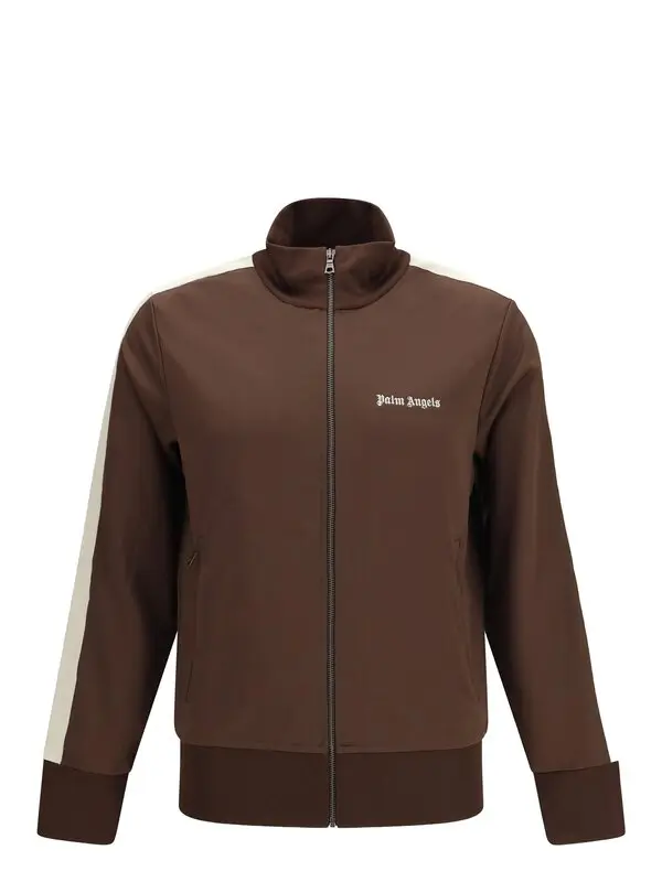 Palm Angels Classic Logo Track Jacket - Brown