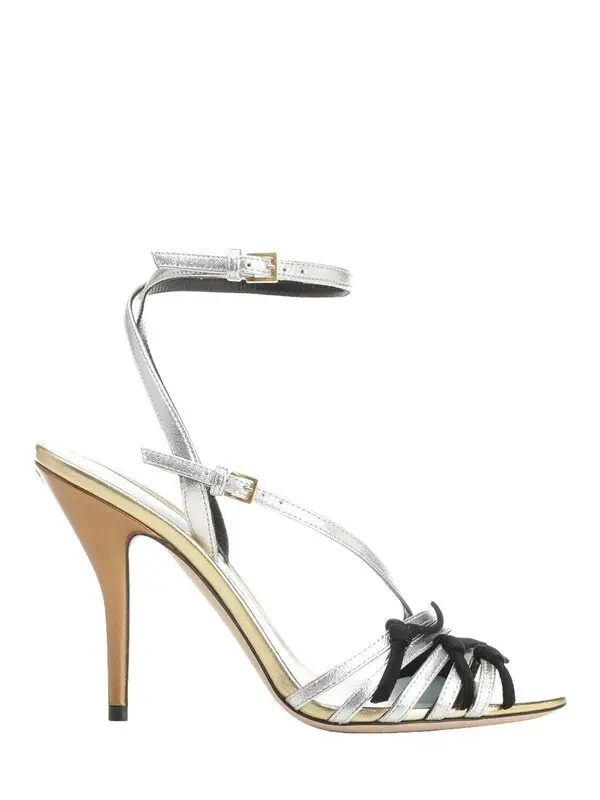Valentino Garavani Nodine Knotted Strap Sandals - Silver