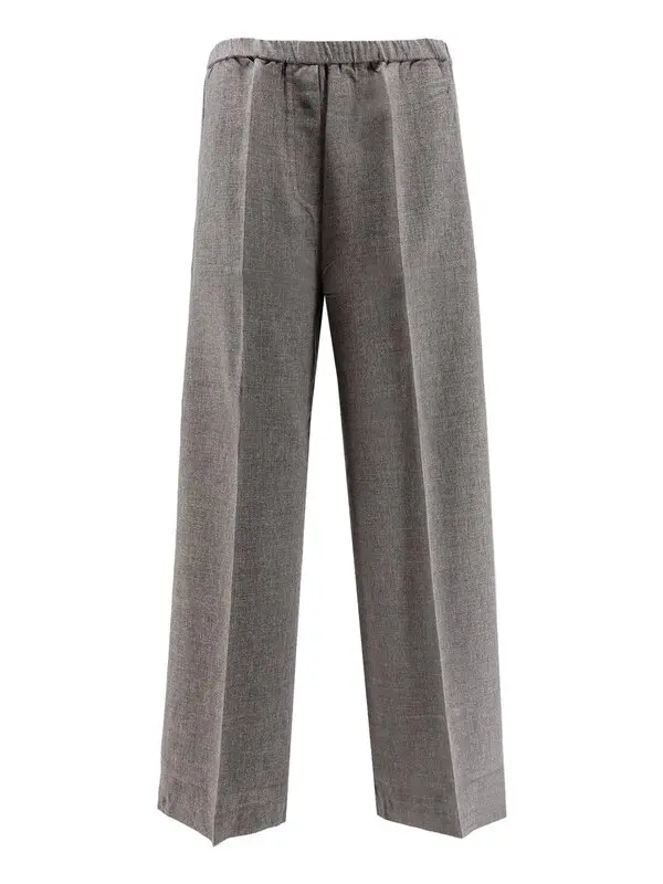 TOTEME Viscose Wool Trousers - Multicolor