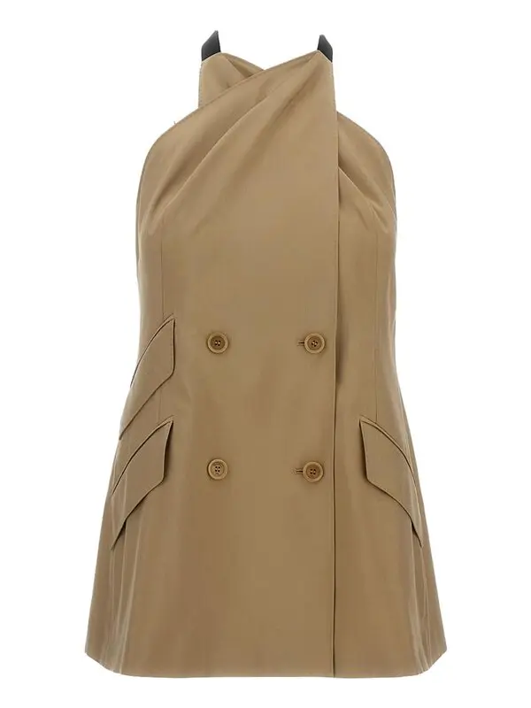 Max Mara Muraghe Gilet Double-breasted Virgin Wool And Silk Vest - Multicolor