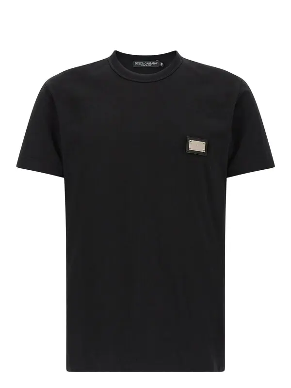 Dolce & Gabbana Logo Plate T-shirt - Black