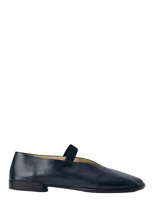 LEMAIRE Glove Ballerinas In Leather - Black