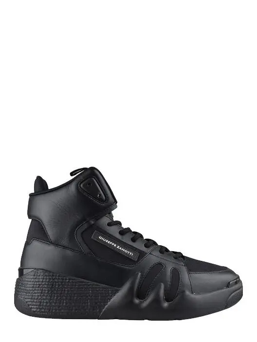 GIUSEPPE ZANOTTI High-top Leather Sneakers - Black