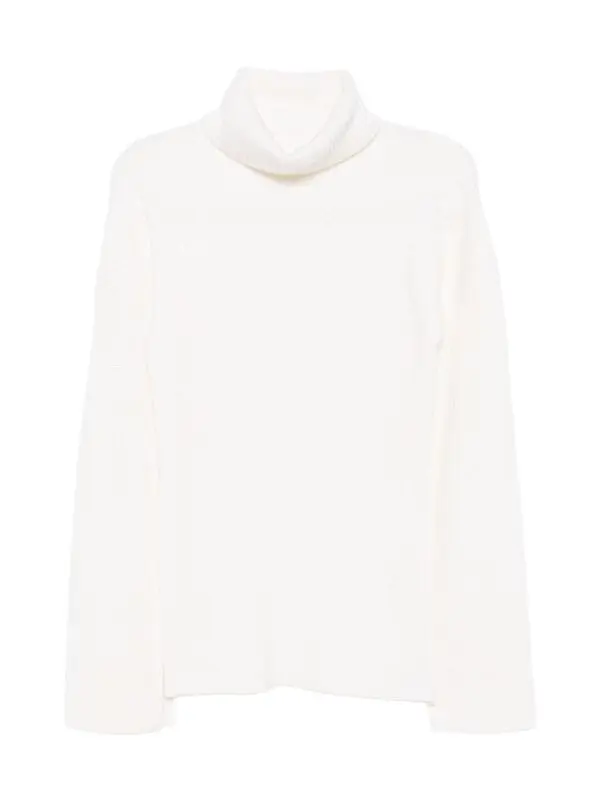 TOTEME Wool Jersey Turtleneck Sweater - Multicolor