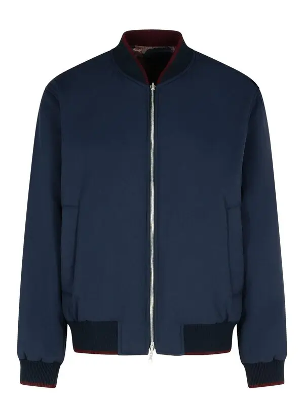 Dries Van Noten Volker Reversible Bomber Jacket - Blue