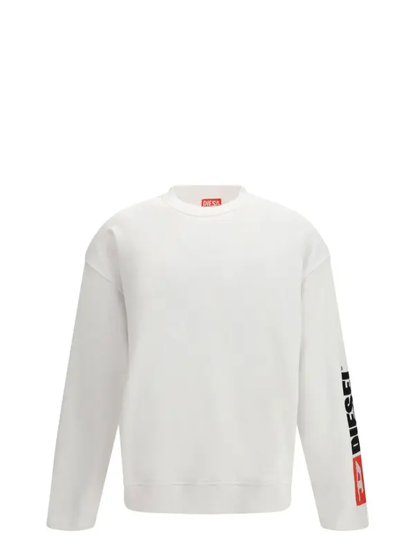 DIESEL® Logo Crewneck Sweatshirt - White