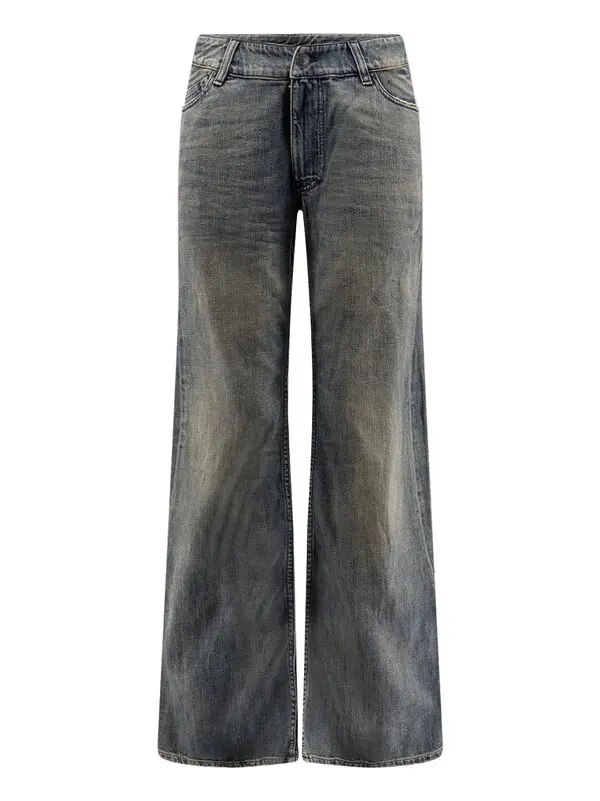 Balenciaga Wide Leg Jeans - Multicolor