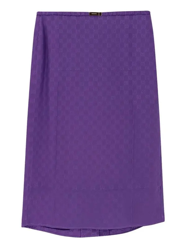Gucci Gg Silk Skirt - Multicolor