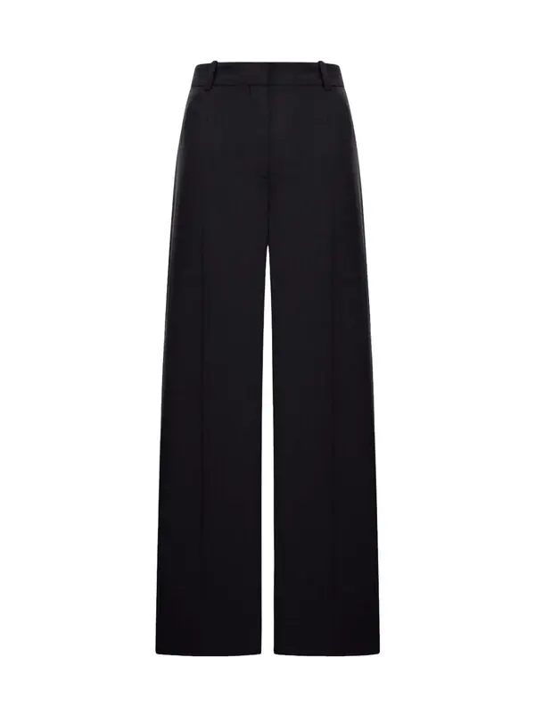 TOTEME Wool Blend Tailored Pants - Black