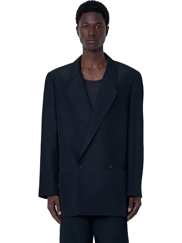 LEMAIRE Double-breasted Tailored Blazer - Black