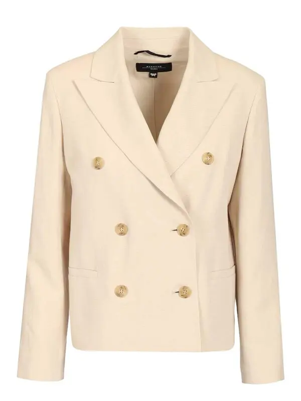 Max Mara Double-breasted Blazer - White