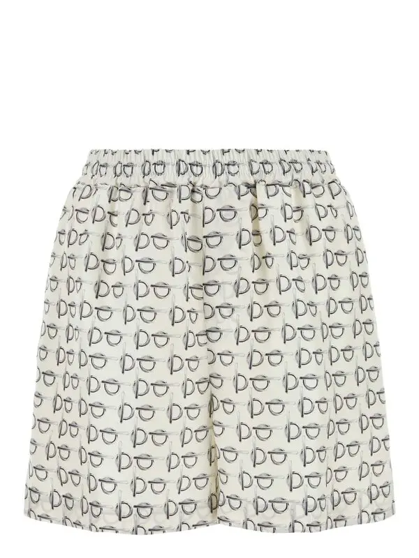 Burberry Printed Silk Shorts - Multicolor