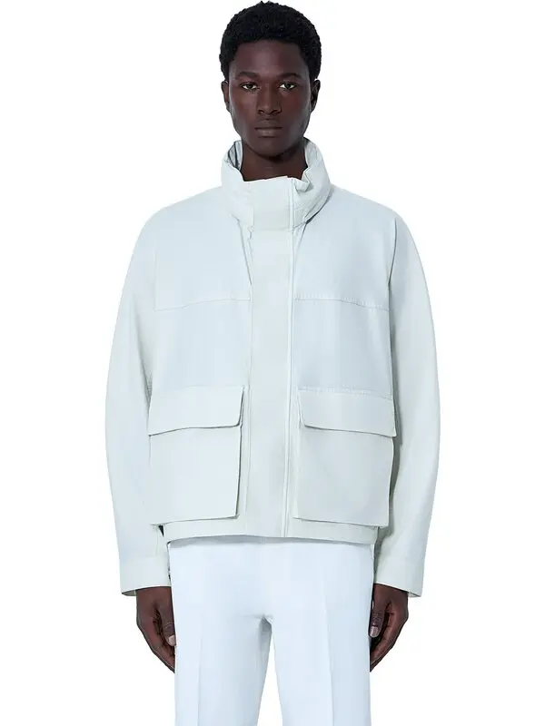 LEMAIRE Lemiaire High-collar Utility Jacket - White