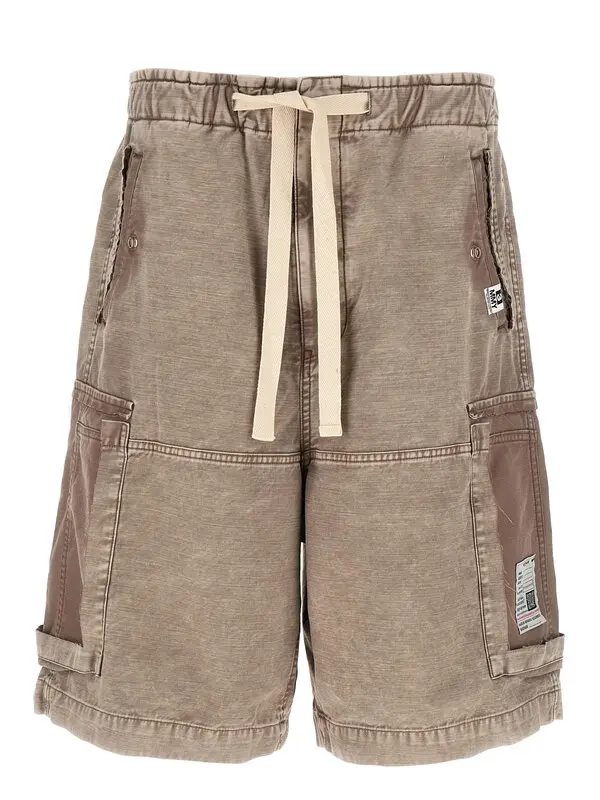 Mihara Yasuhiro Cargo Bermuda Shorts - Gray