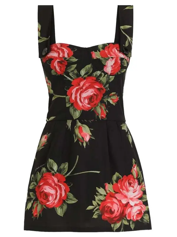 Dolce & Gabbana Short Floral Dress - Multicolor