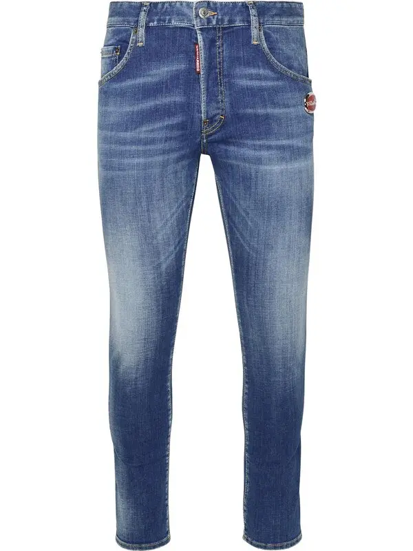 Dsquared2 Skater Cotton Jeans - Blue