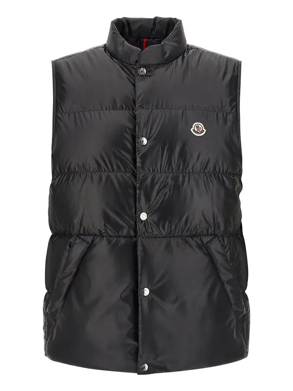Moncler Restigo Quilted Down Vest - Black