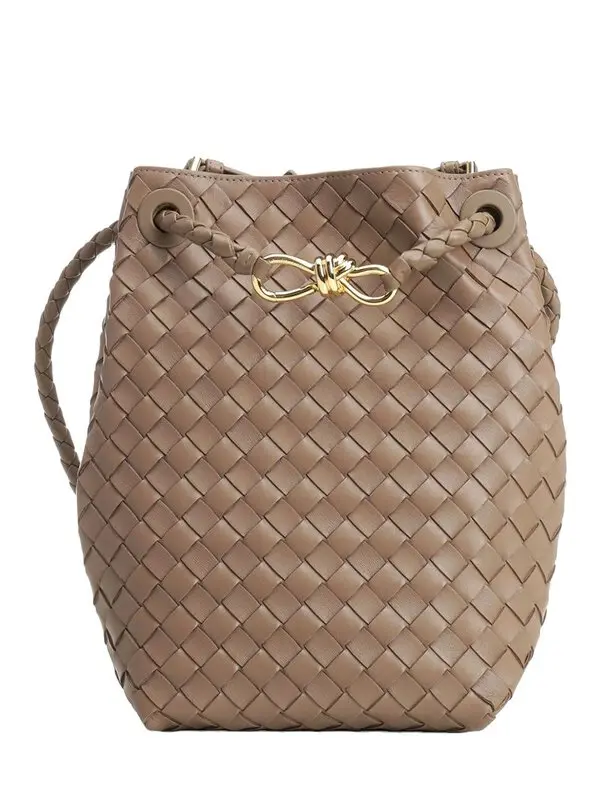 Bottega Veneta Small Andiamo Bucket Bag - Cream