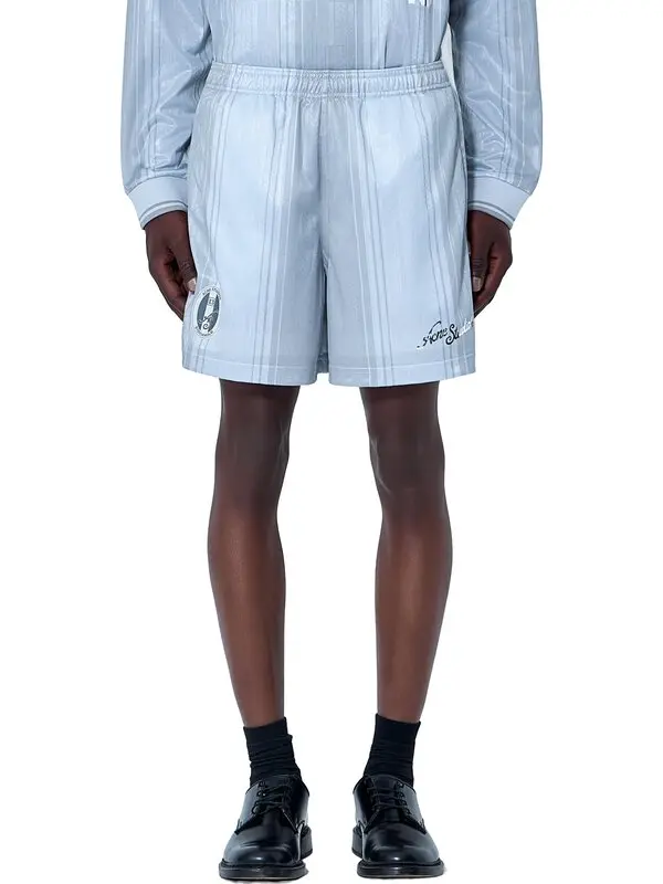 Acne Studios Striped Elasticated Shorts - Gray