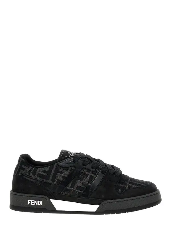Fendi Match Ff Jacquard Sneakers - Gray